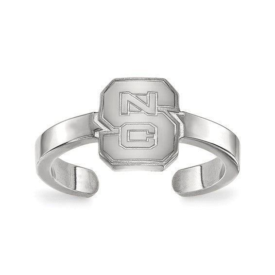 Sterling North Carolina State University NC Toe Ring – LumbeeJewelry.com